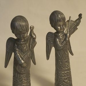 Vintage | Holiday | Vintage Pewter Angels | Poshmark
